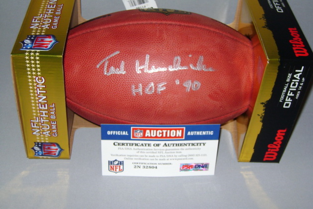 HOF - RAIDERS TED HENDRICKS SIGNED AUTHENTIC FOOTBALL | The official ...