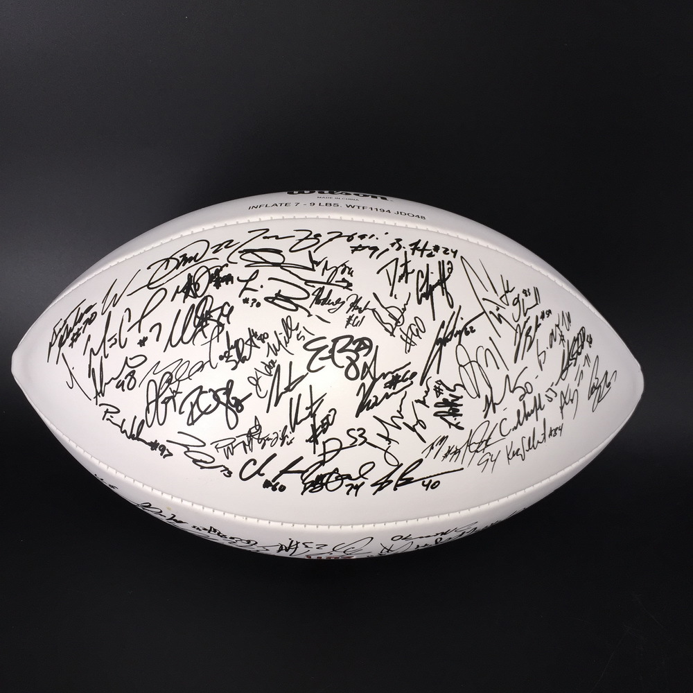 Chiefs - 2011 Laser Engraved Team Signed Football with Chiefs Logo ...