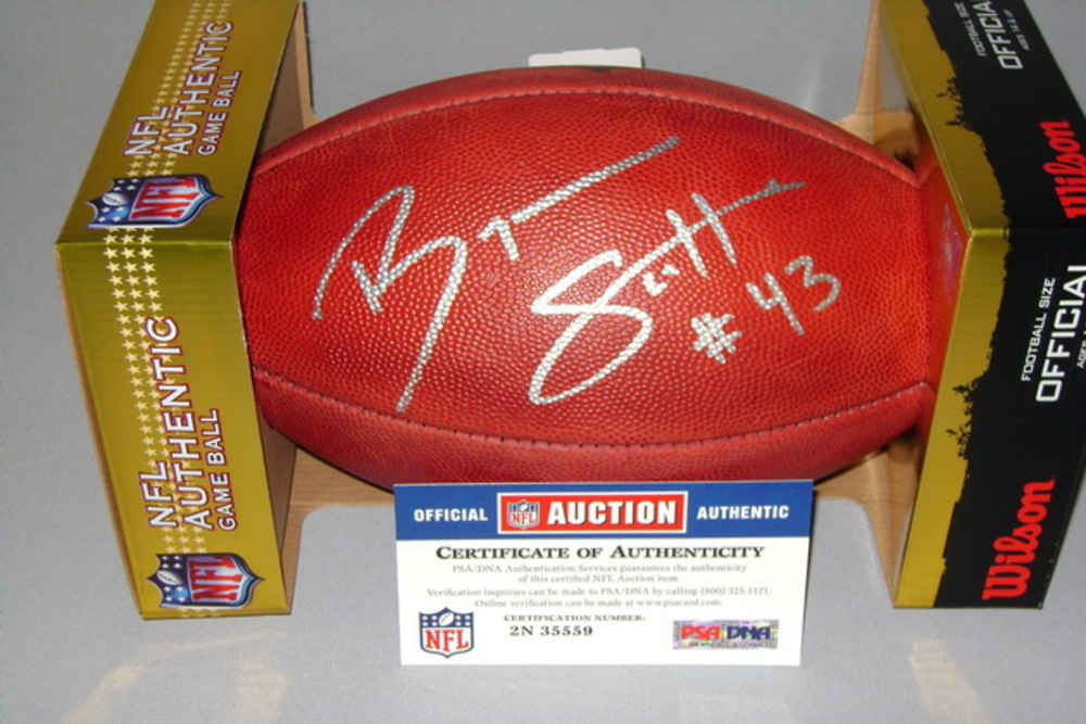 NFL - BILLS BRYAN SCOTT SIGNED AUTHENTIC FOOTBALL | The official ...