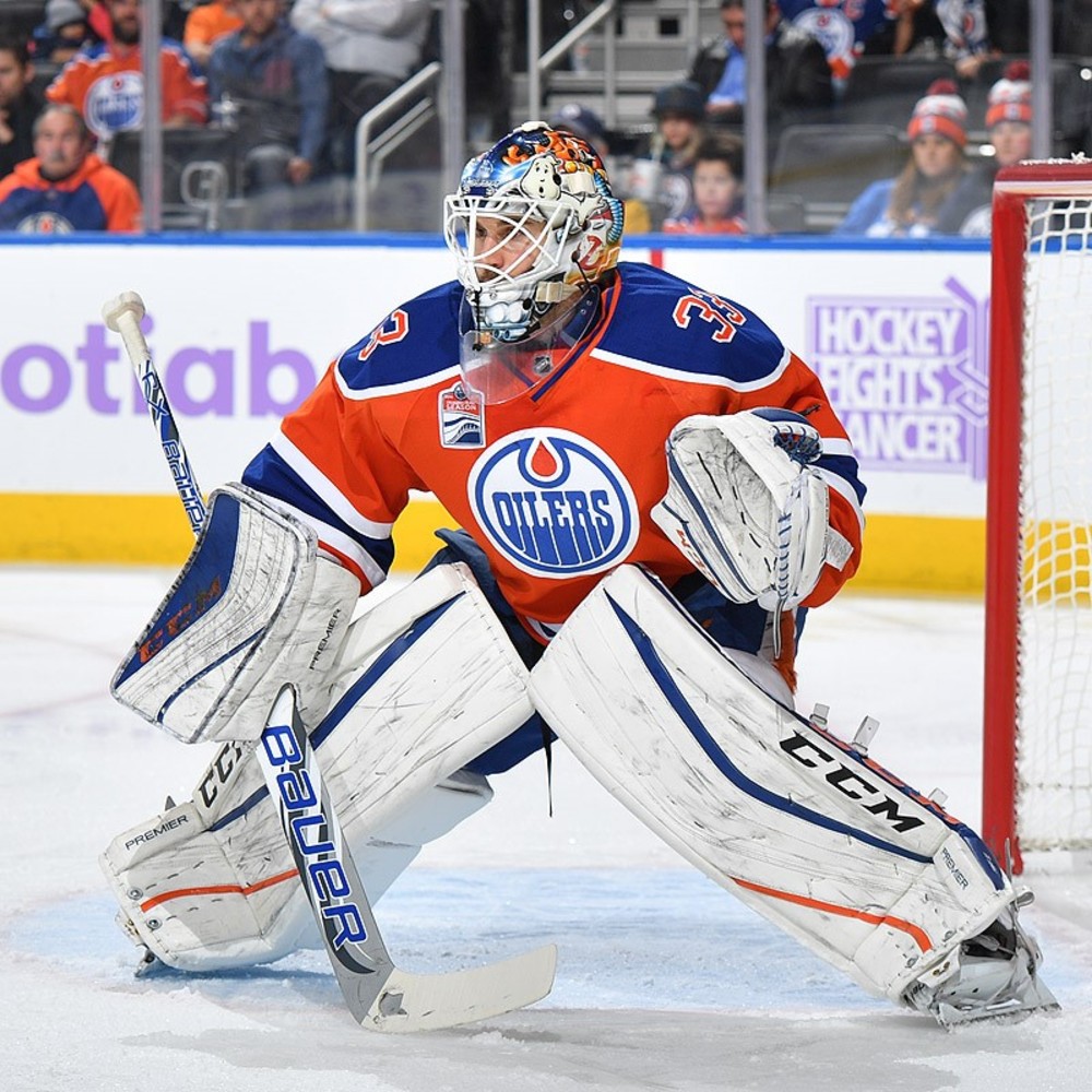 Cam Talbot #33 - Autographed 2016-17 Edmonton Oilers vs Washington ...