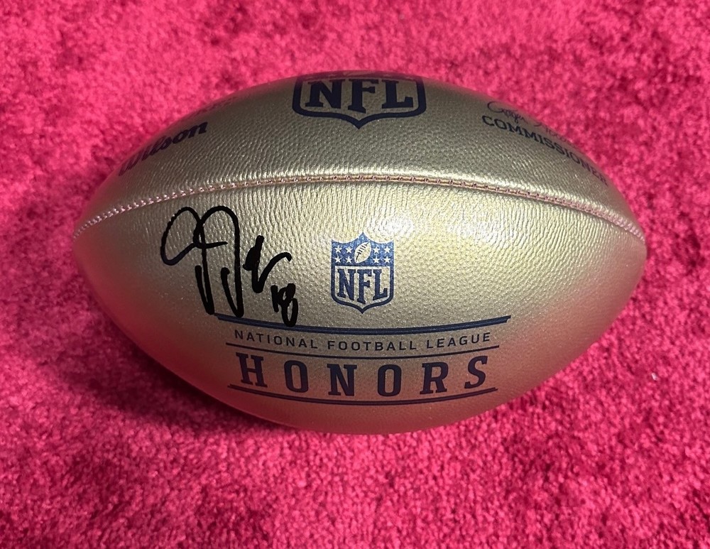 NFL Honors 2023 - Gold Football signed by Offensive Player of the Year ...