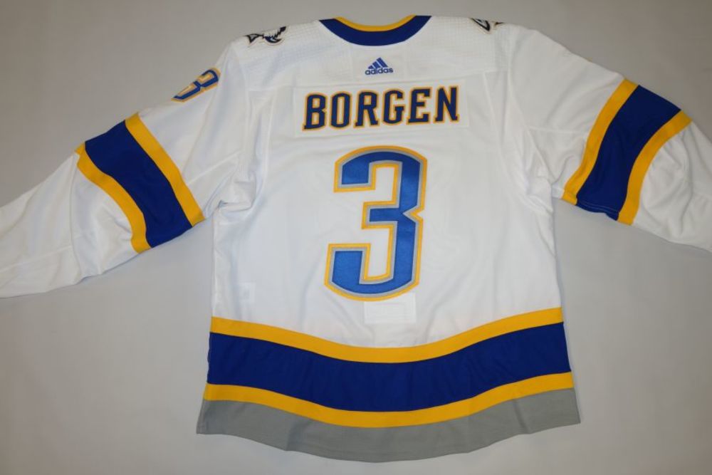 William Borgen 2021 Buffalo Sabres Reverse Retro Jersey - NHL Auctions