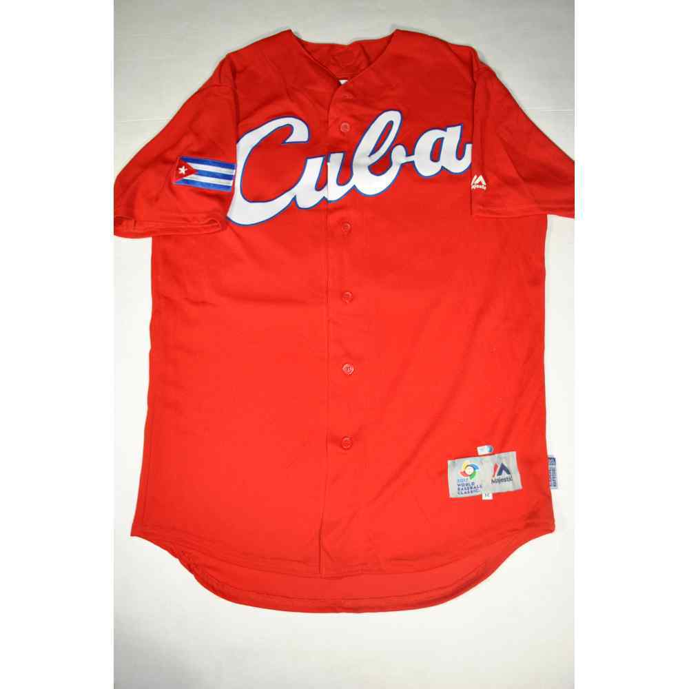 Cuba Game-Used Batting Practice Jersey - 2017 World Baseball Classic ...
