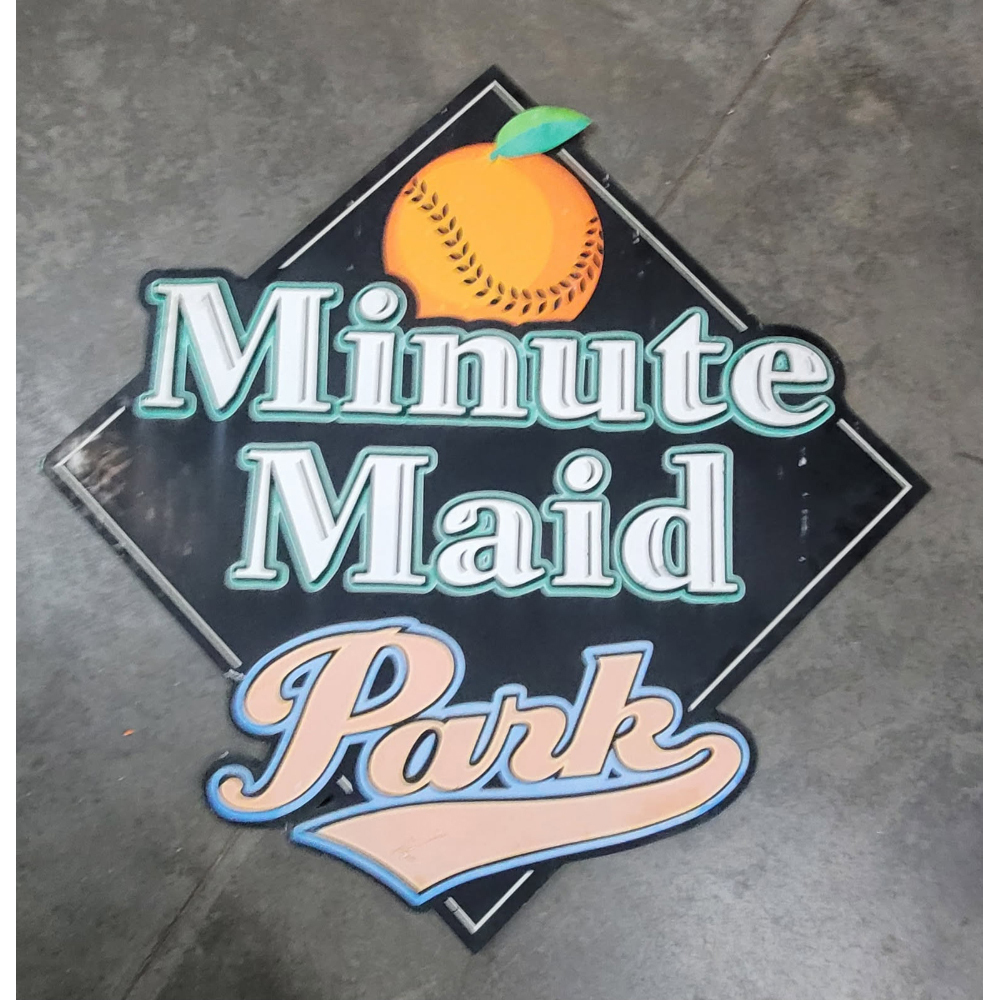 Minute Maid Park Logo Sign- Home Plate South Gate | Houston Astros Auctions