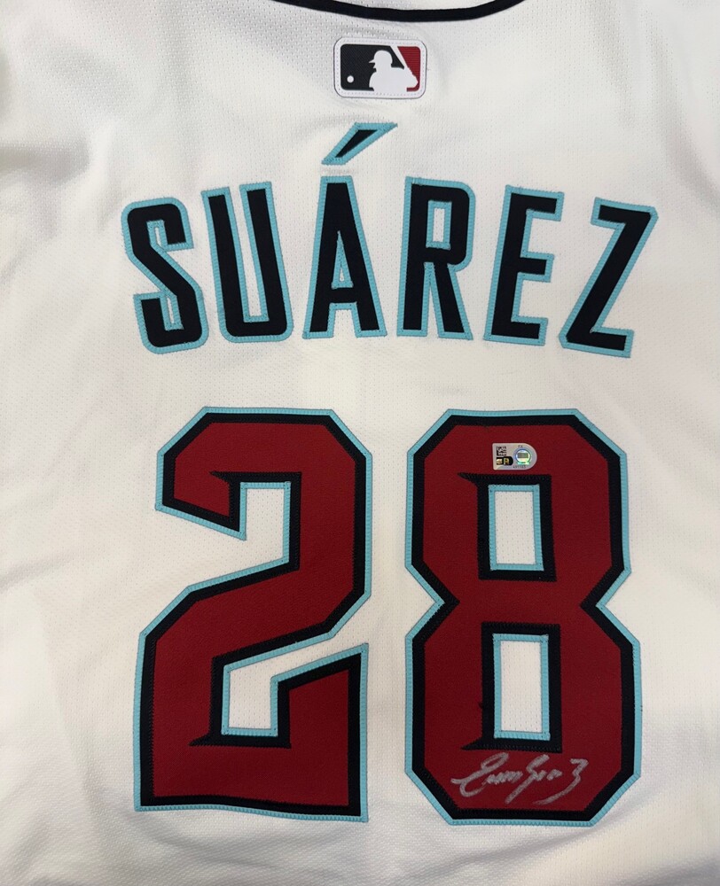 Eugenio Suarez Autographed Diamondbacks Authentic Jersey | MLB Auctions