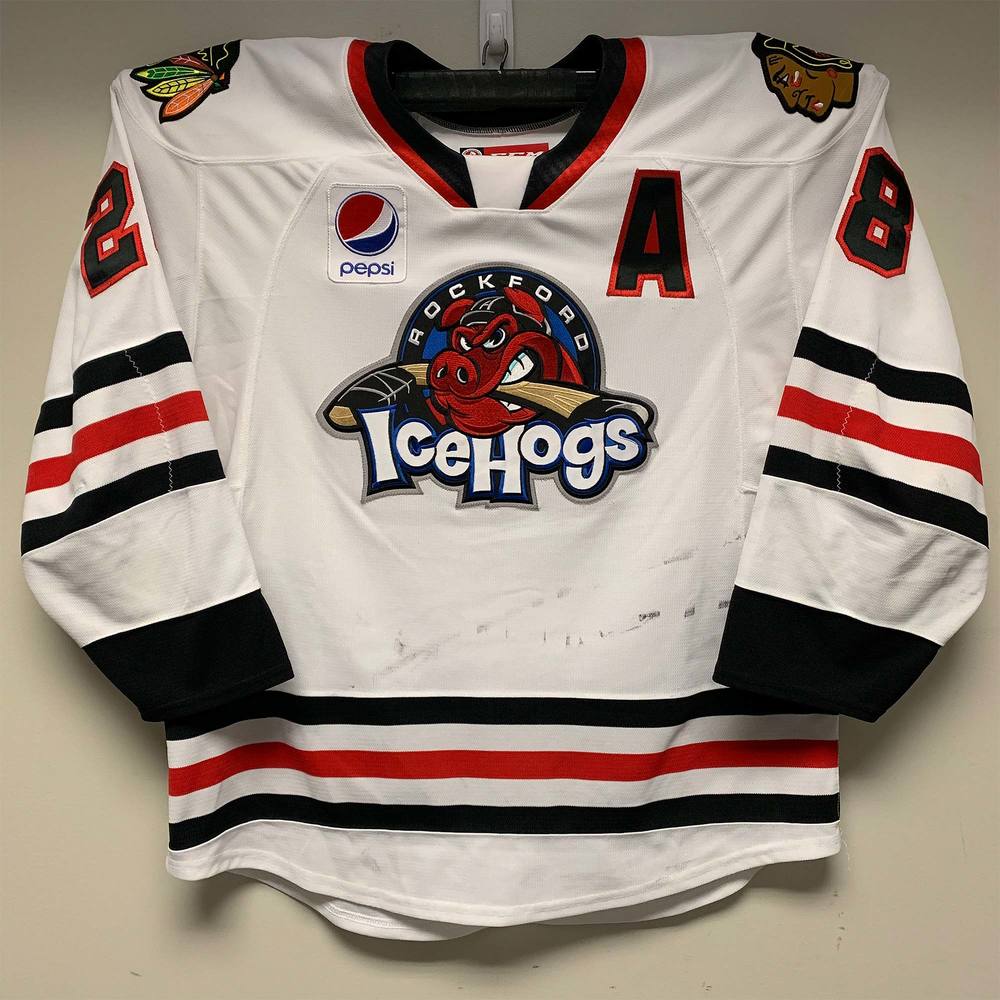 AHL Authentic - Rockford IceHogs Assistant Captains Jersey Worn and ...
