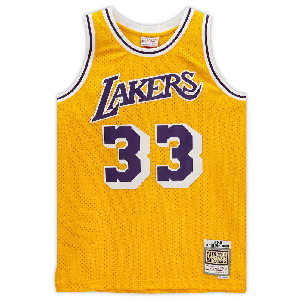 Kareem Abdul-Jabbar Los Angeles Lakers Autographed & Inscribed Mitchell ...