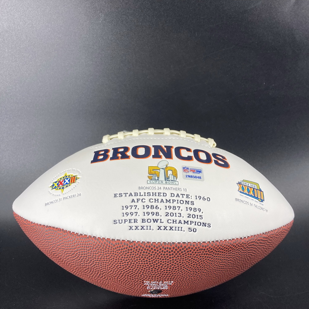 Broncos - Drew Lock Signed Panel Ball with Broncos Logo | The official ...
