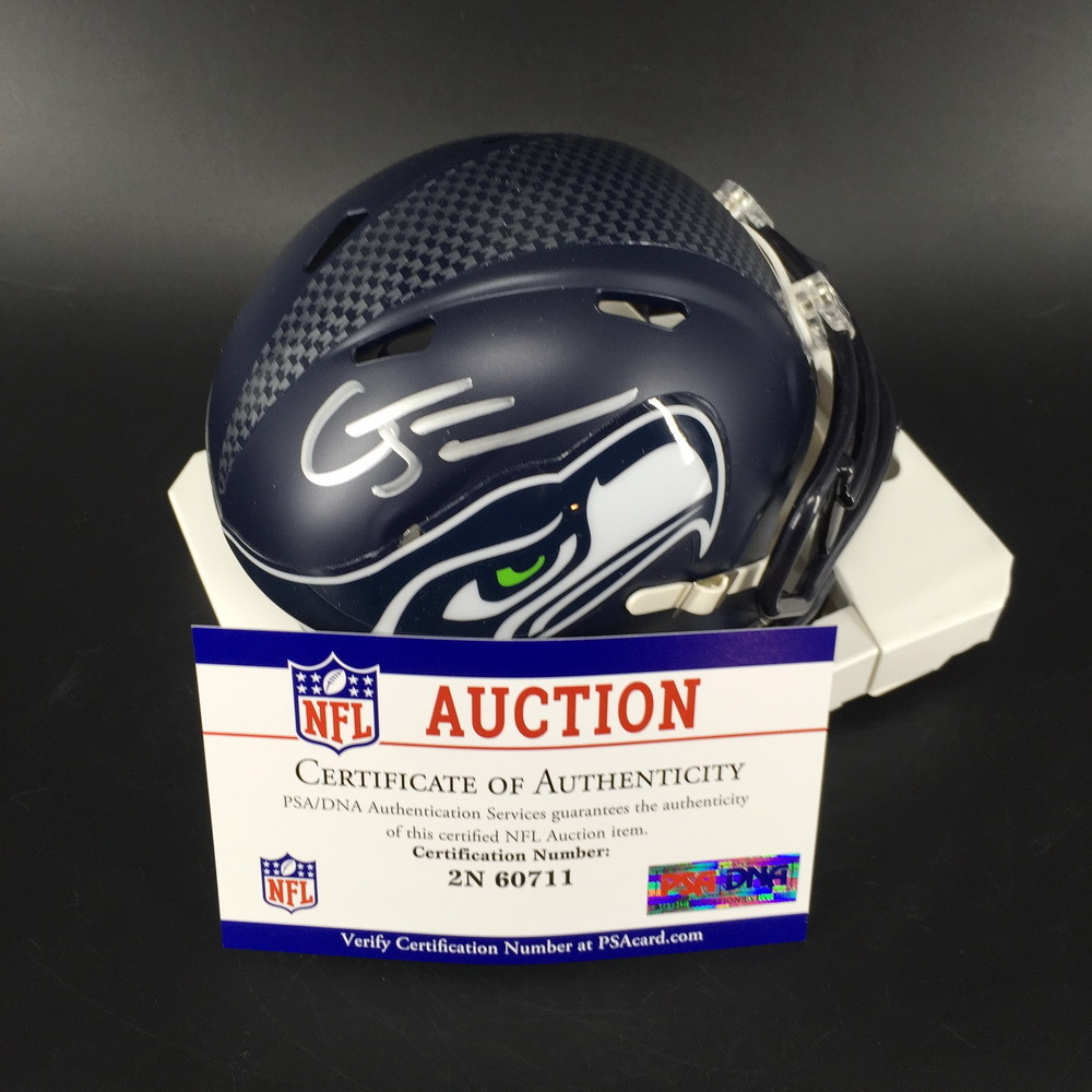 NFL - Seahawks Gary Jennings Jr. Signed Mini Helmet | The official ...