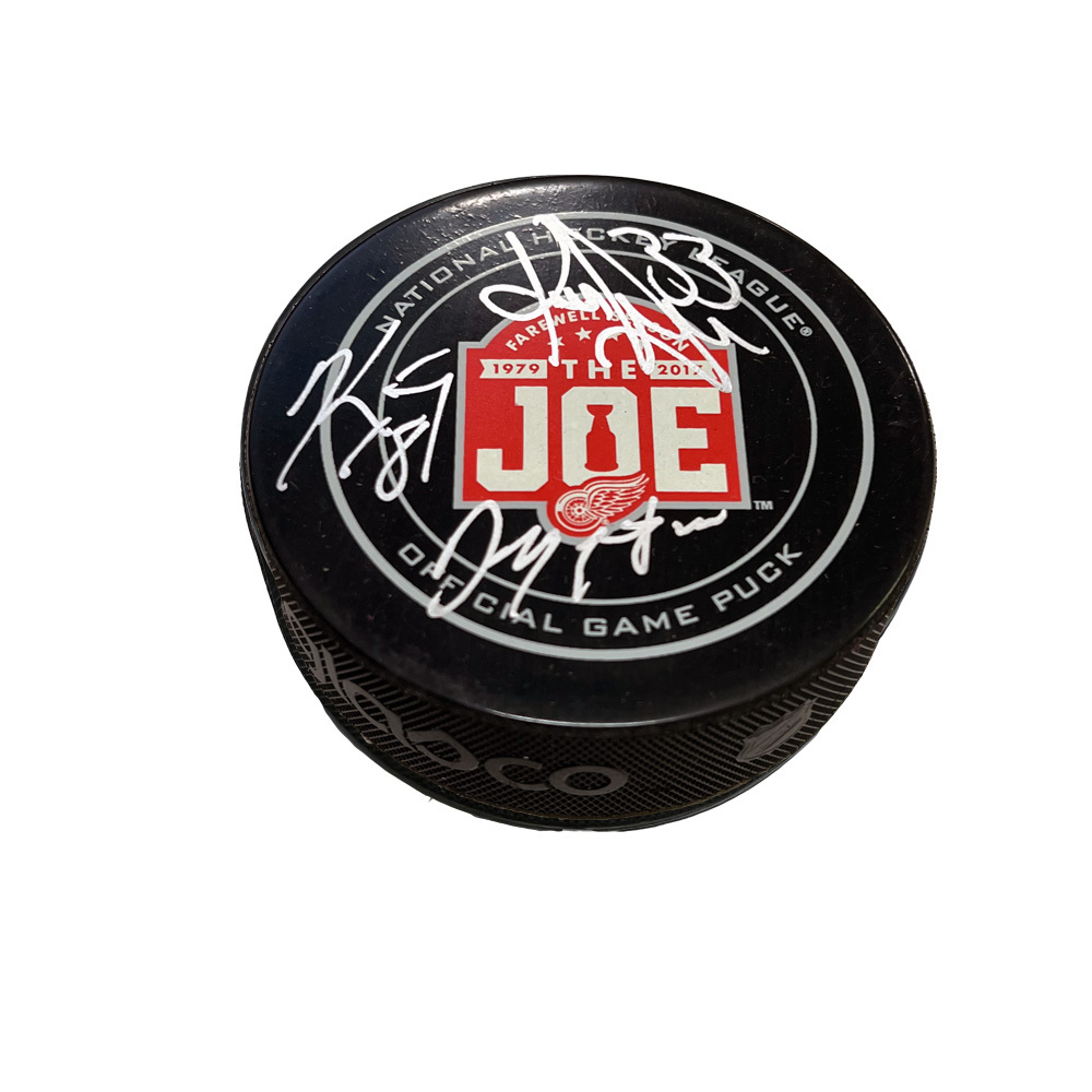 MCCARTY, DRAPER, & MALTBY Signed Detroit Red Wings Farewell to the Joe ...