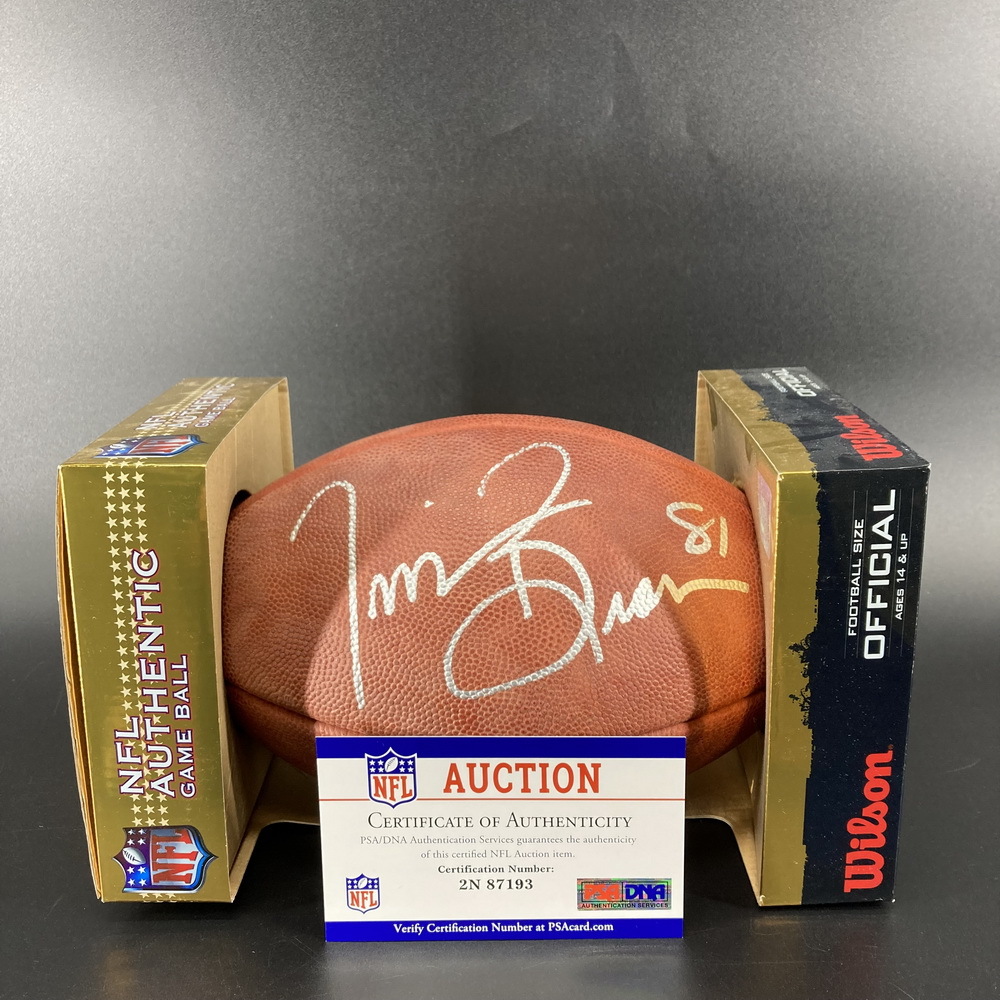 Legends - Raiders Tim Brown Signed Authentic Football | The official ...