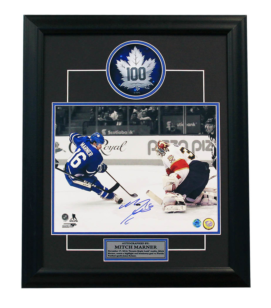 Mitch Marner Toronto Maple Leafs Autographed Rookie Breakaway Goal ...