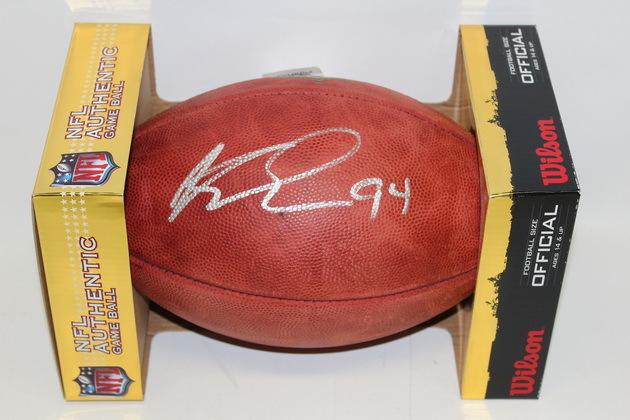 NFL Auction | PANTHERS - KONY EALY SIGNED AUTHENTIC FOOTBALL
