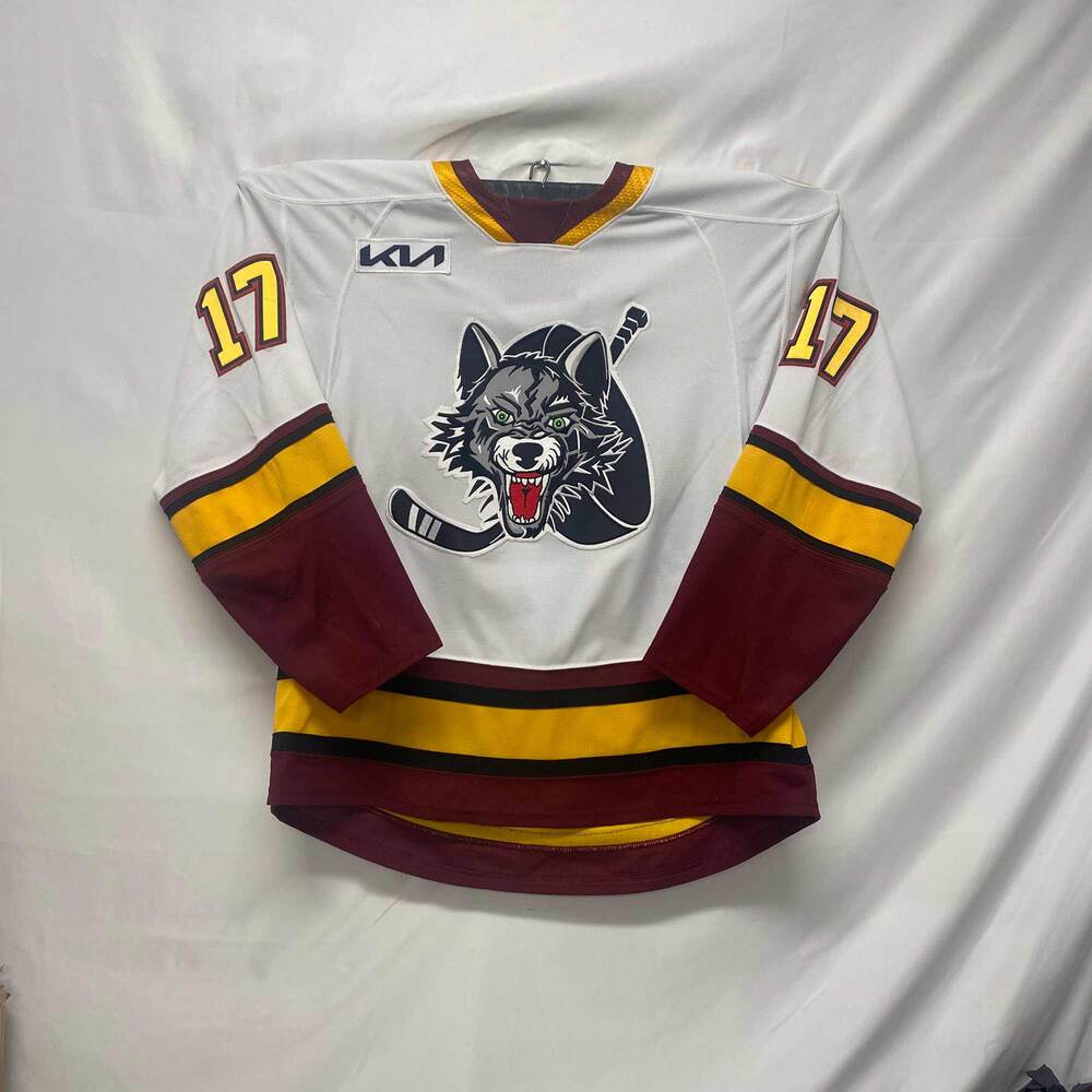 AHL Authentic - 2022-23 Chicago Wolves Jersey Worn and Signed by #17 ...
