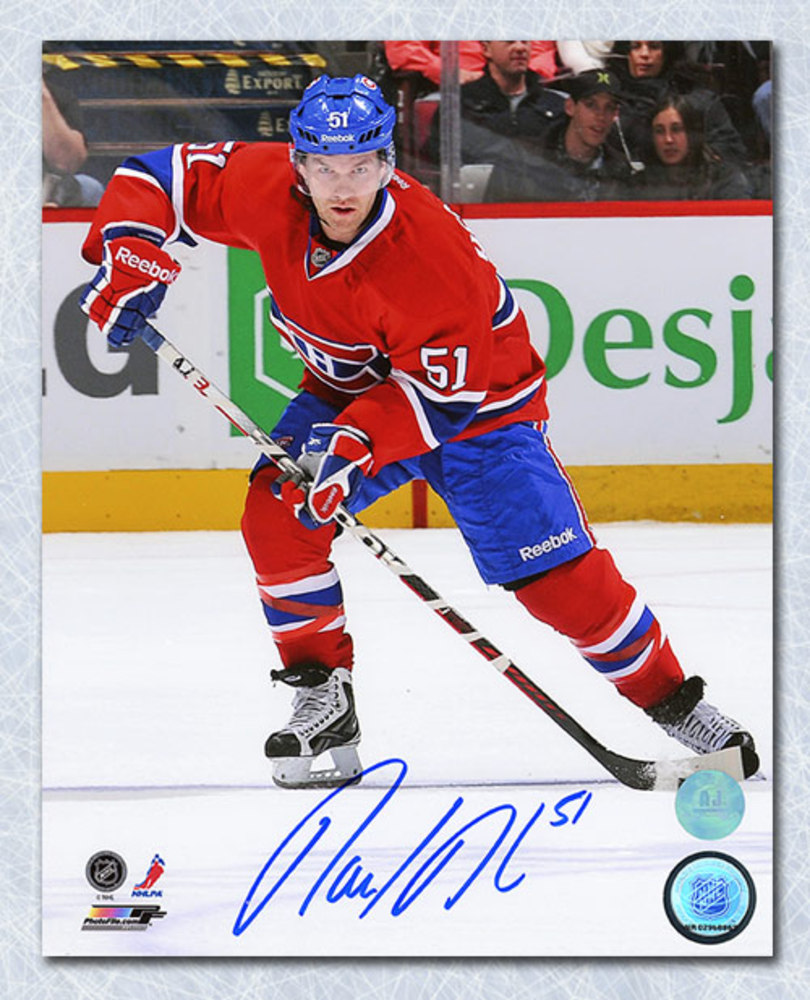 David Desharnais Montreal Canadiens Autographed Action 8x10 Photo ...
