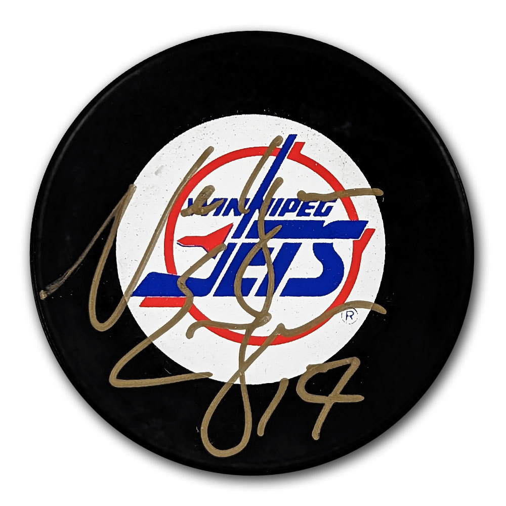 Nelson Emerson Winnipeg Jets Autographed Puck - NHL Auctions
