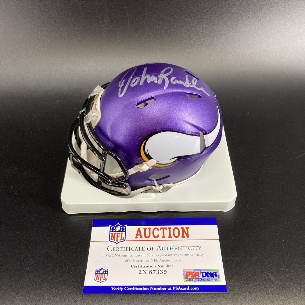 Legends - Vikings John Randle Signed Mini Helmet | The official auction ...