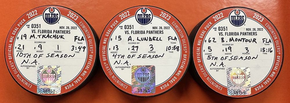 Matthew Tkachuk #19, Anton Lundell #15 & Brandon Montour #62 - Florida ...