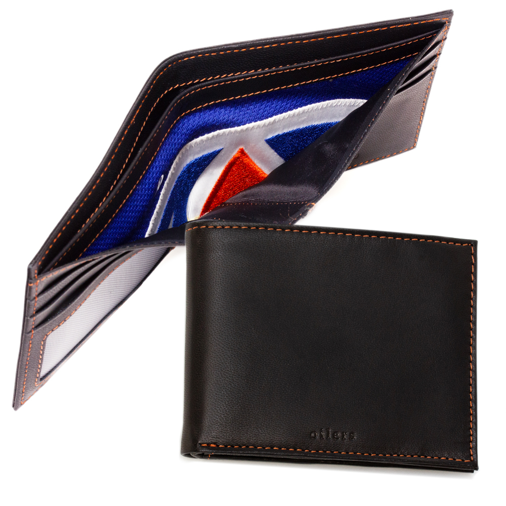 NHL Game Used Uniform Emblem Billfold Wallet - Edmonton Oilers - NHL ...