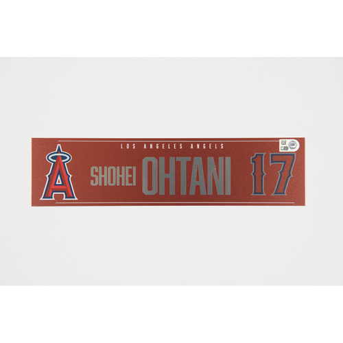2023 Shohei Ohtani Team Issued Regular Season Locker Tag | Los Angeles ...