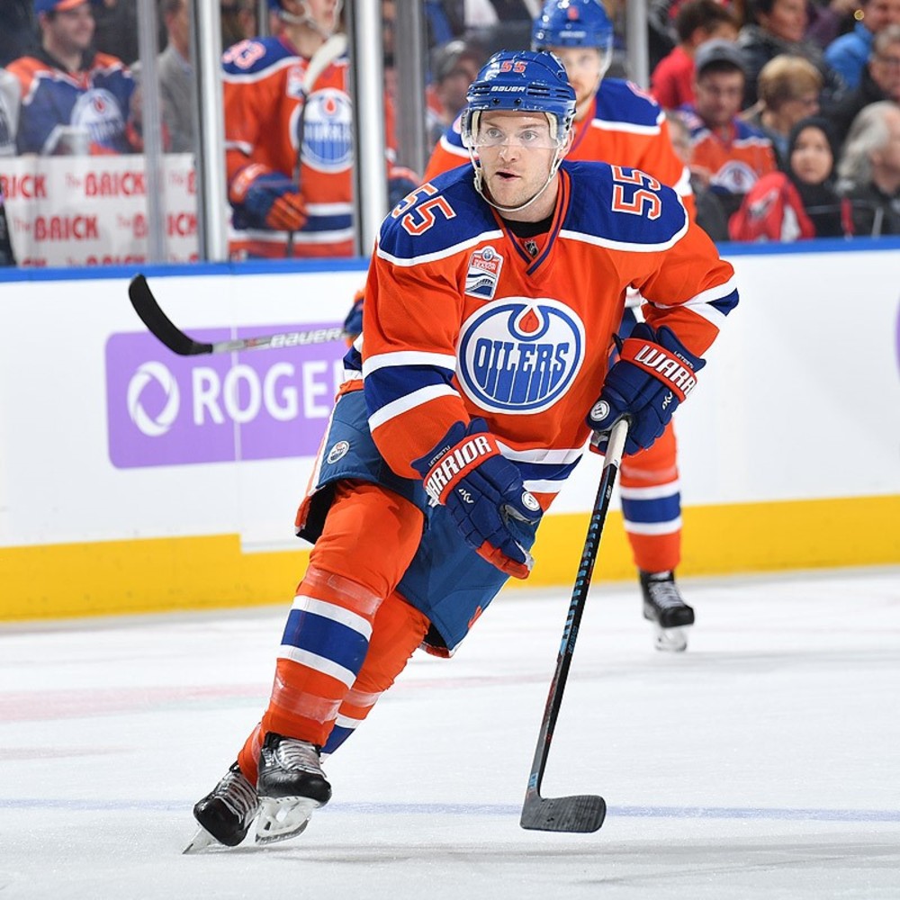 Mark Letestu #55 - Autographed 2016-17 Edmonton Oilers vs Washington ...