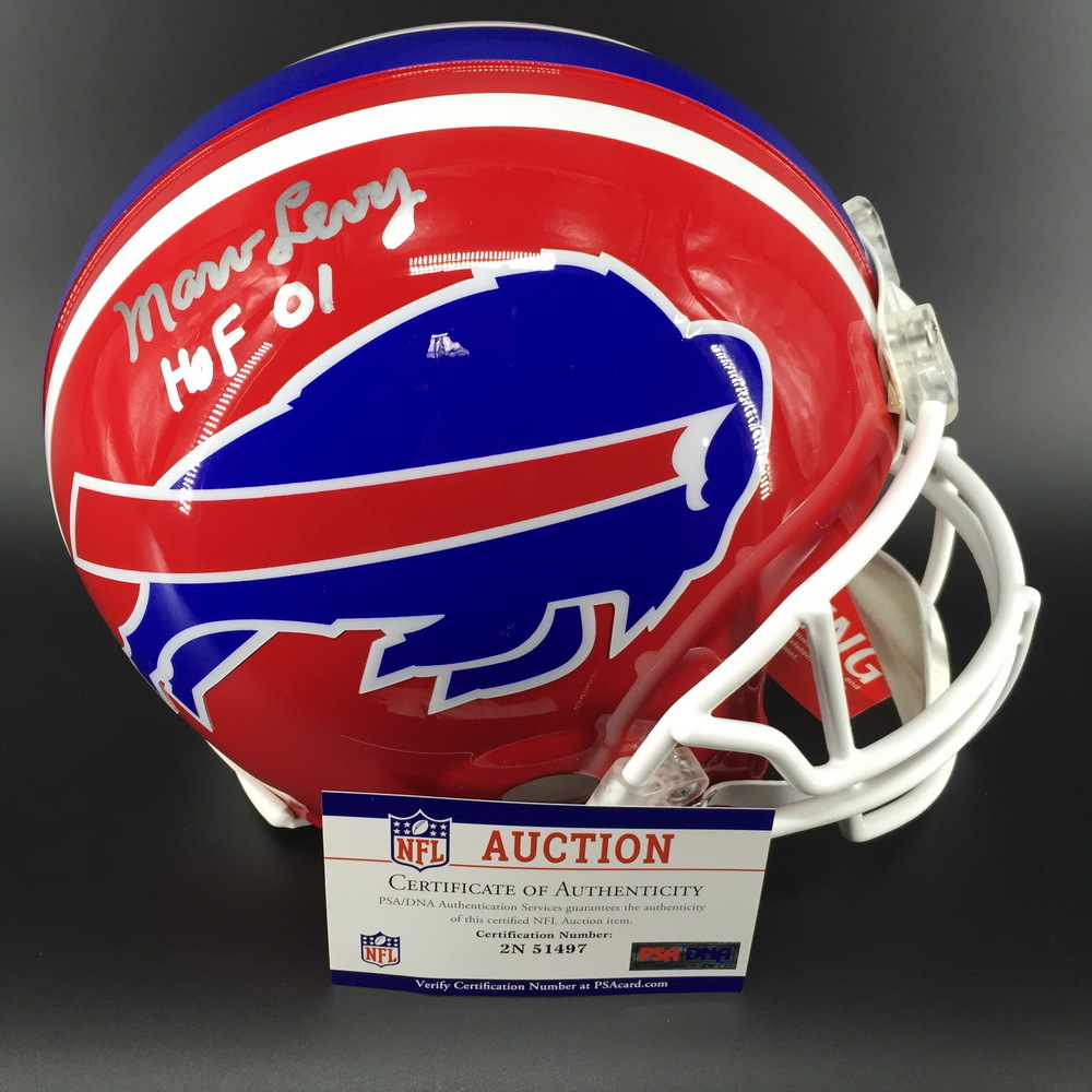 HOF - Bills Marv Levy Signed Proline Helmet | The official auction site ...