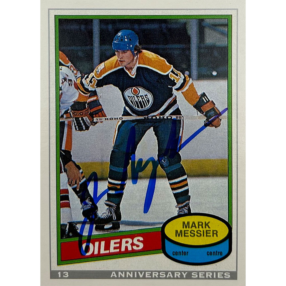 Mark Messier Autographed 1992-93 O-Pee-Chee Anniversary Series Hockey ...
