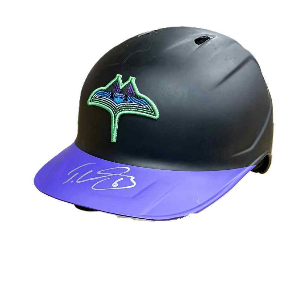 Team Issued Autographed City Connect Batting Helmet: Taylor Walls ...