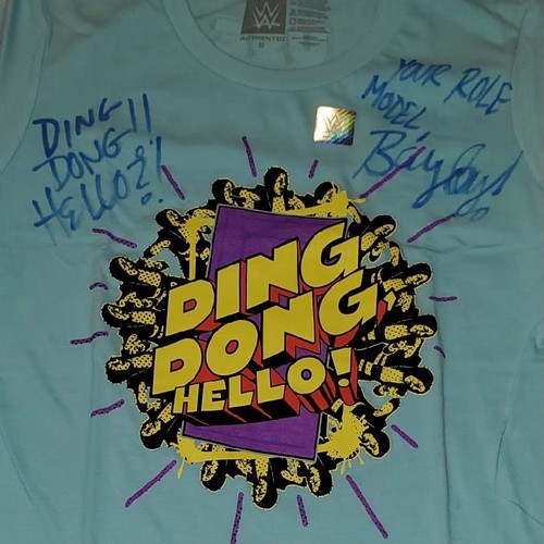 Bayley SIGNED "Ding Dong Hello" Authentic T-Shirt | WWE Auction