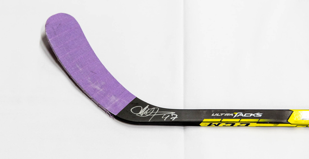Autographed Alexey Marchenko Hockey Fights Cancer Stick Used During ...