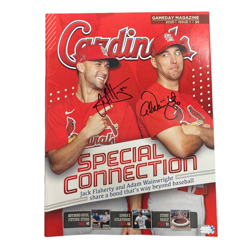 Adam Wainwright and Jack Flaherty Autographed GameDay Magazine | St ...