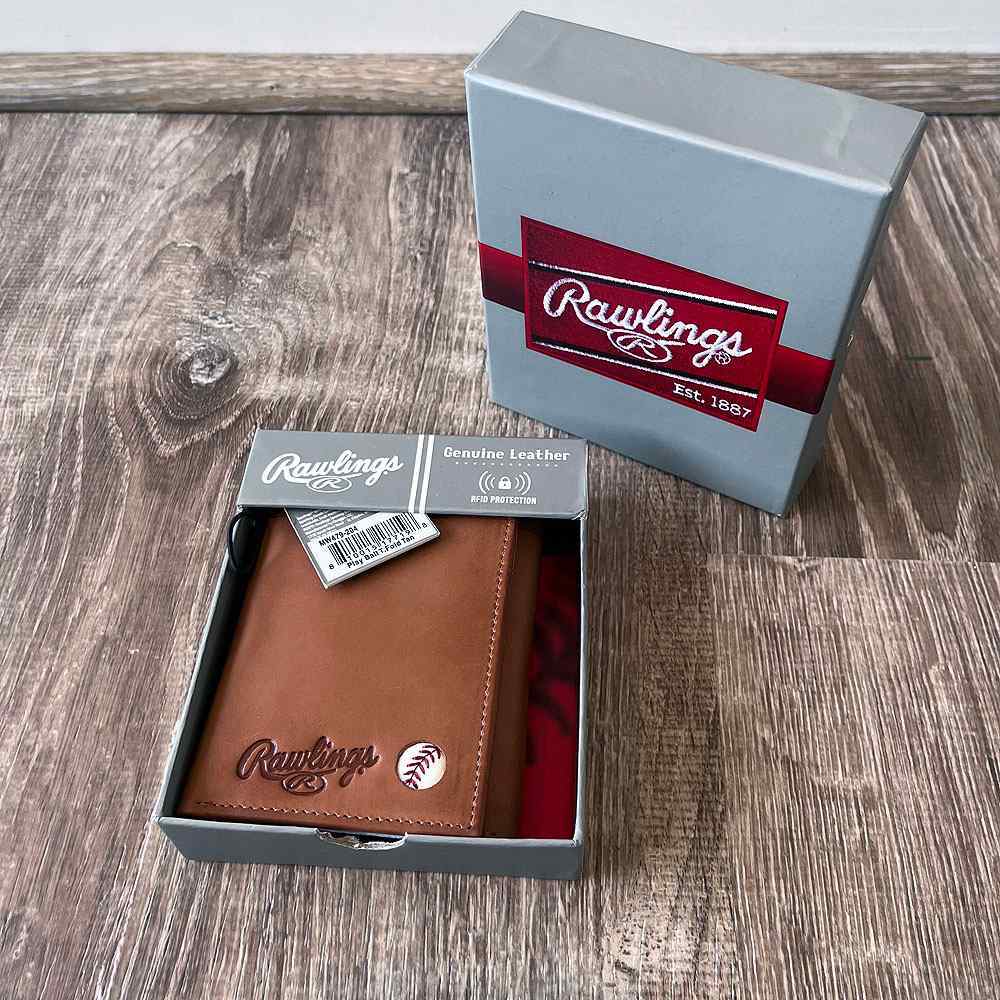 UMPS CARE AUCTION: Rawlings Genuine Leather Wallet | MLB Auctions