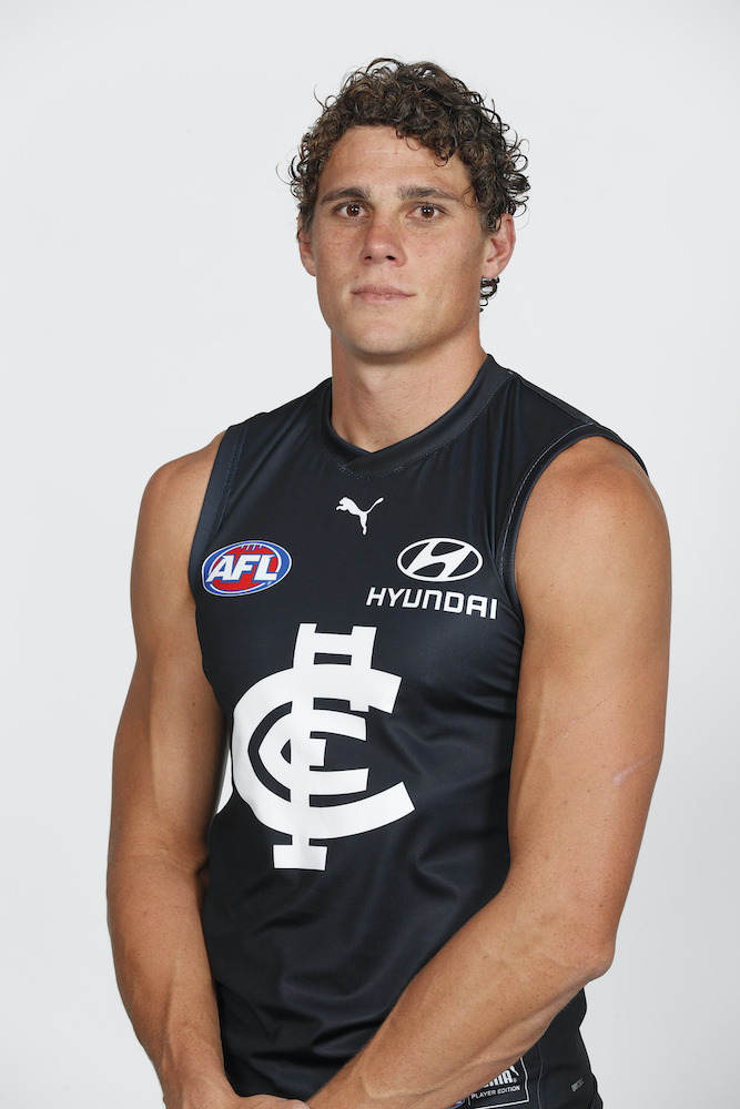 2023 AFL Home Guernsey #1 - Charlie Curnow | The Carlton Shop Auctions