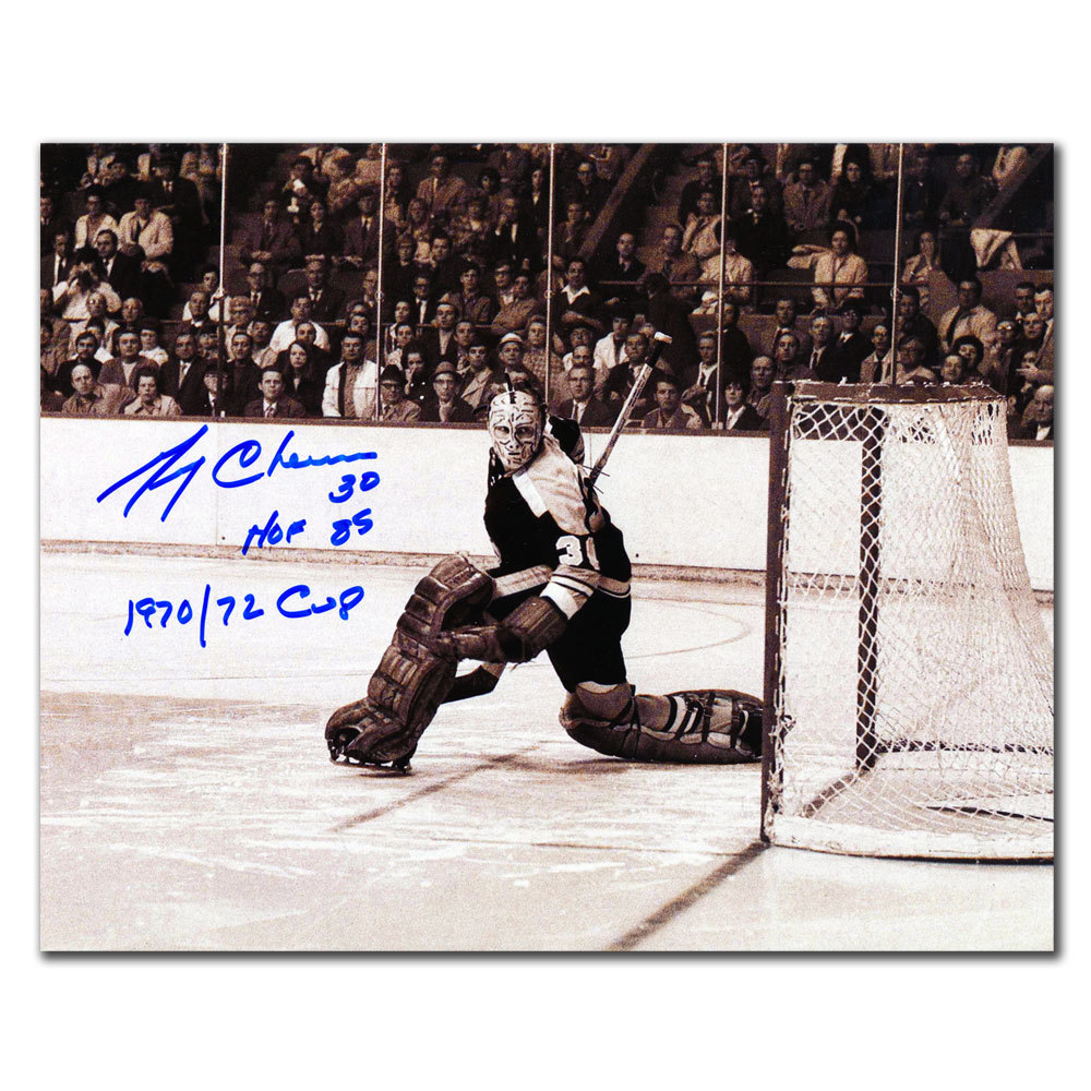 Gerry Cheevers Boston Bruins HOF SC YEARS Autographed 8x10 - NHL Auctions