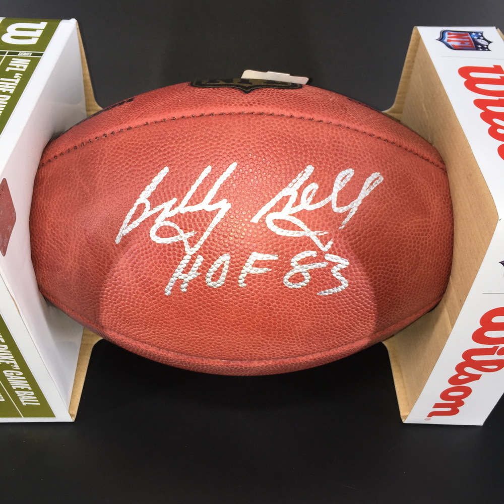 HOF - Chiefs Bobby Bell Signed Authentic Football | The official ...