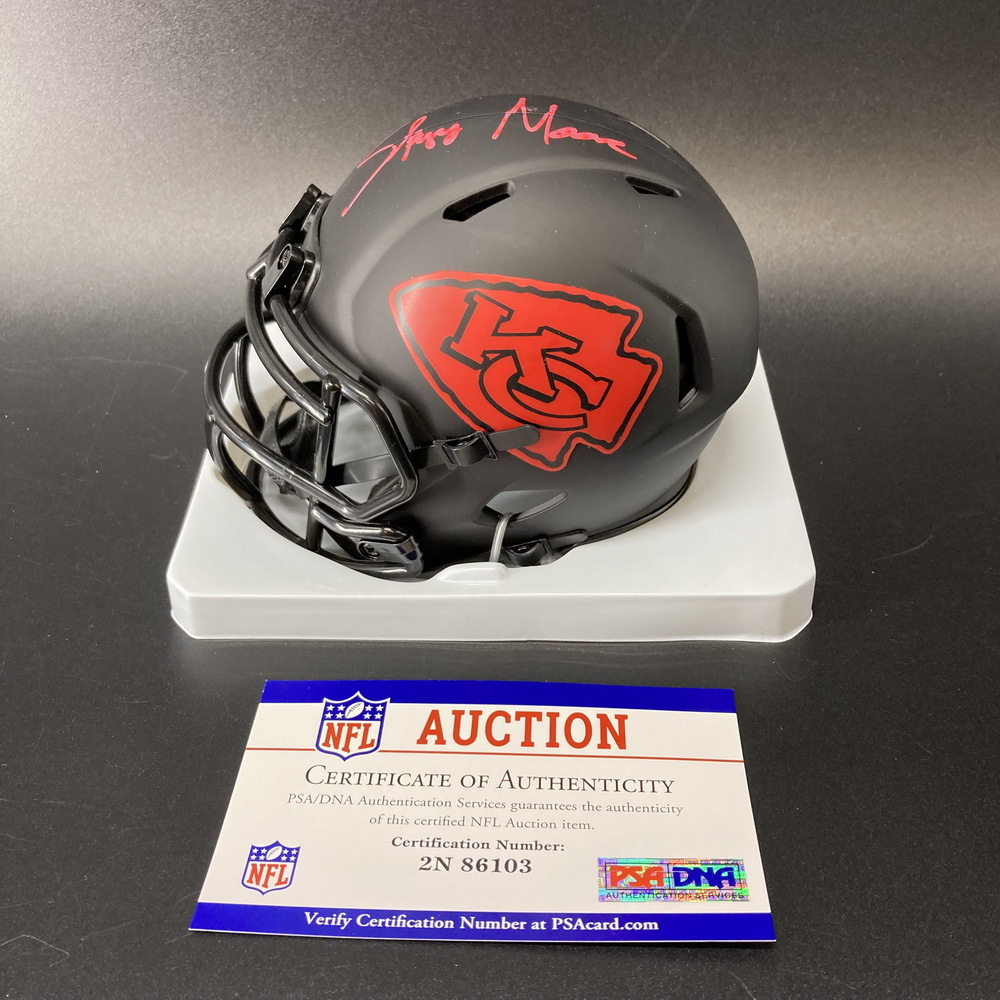 NFL - Chiefs Skyy Moore signed eclipse mini-helmet | The official ...