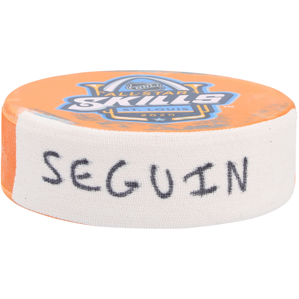 Tyler Seguin Event-Used Orange Puck from the Shooting Stars Event ...