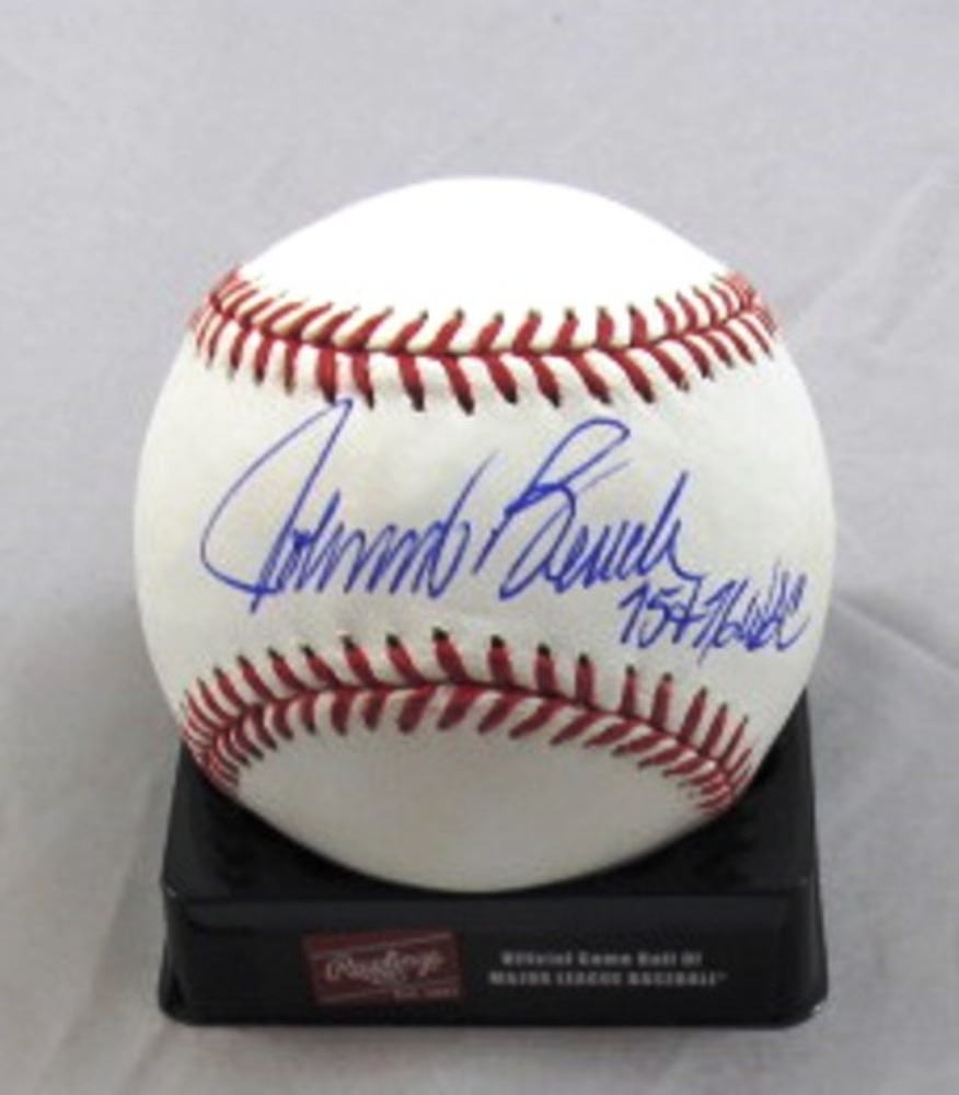 Johnny Bench Autographed Official Major League Baseball with "75-76 WSC ...