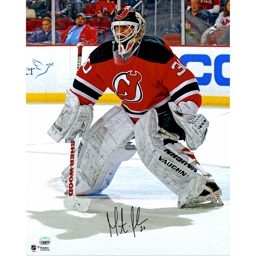 Martin Brodeur New Jersey Devils Autographed 16" x 20" Red Jersey In ...