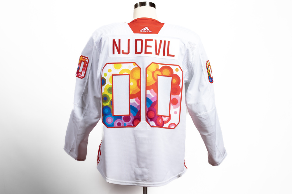 NJ Devil Mascot #00 Autographed 2023-24 Pride Specialty Jersey - New ...