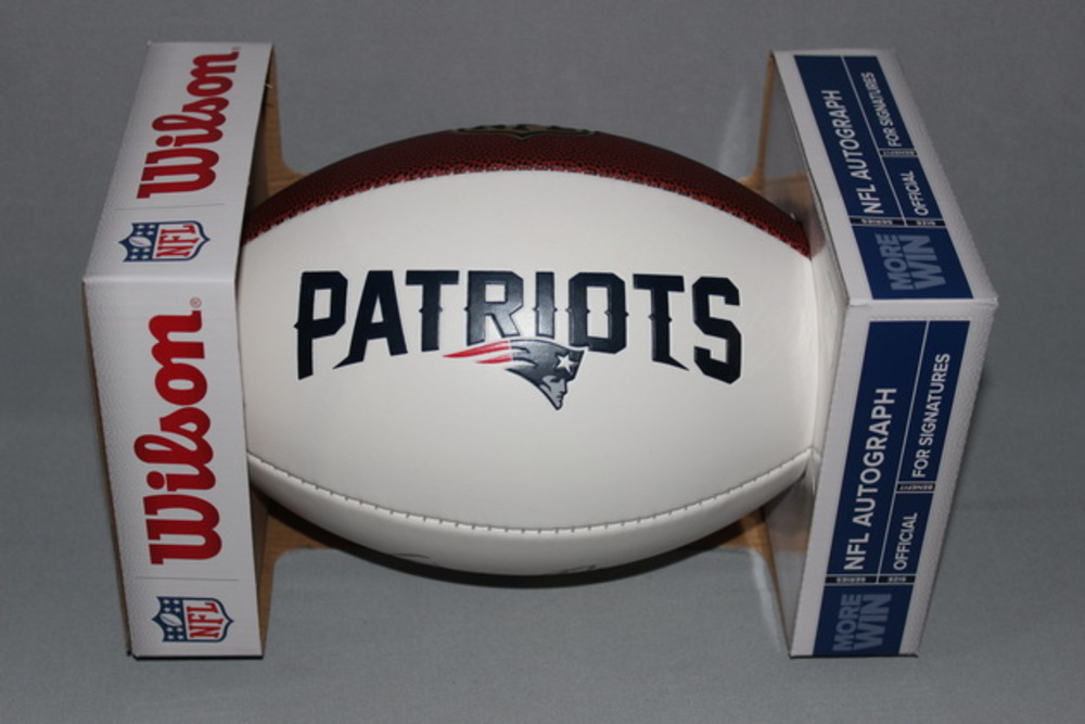 PATRIOTS - SCOTT CHANDLER SIGNED PANEL BALL W/ PATRIOTS LOGO | The ...