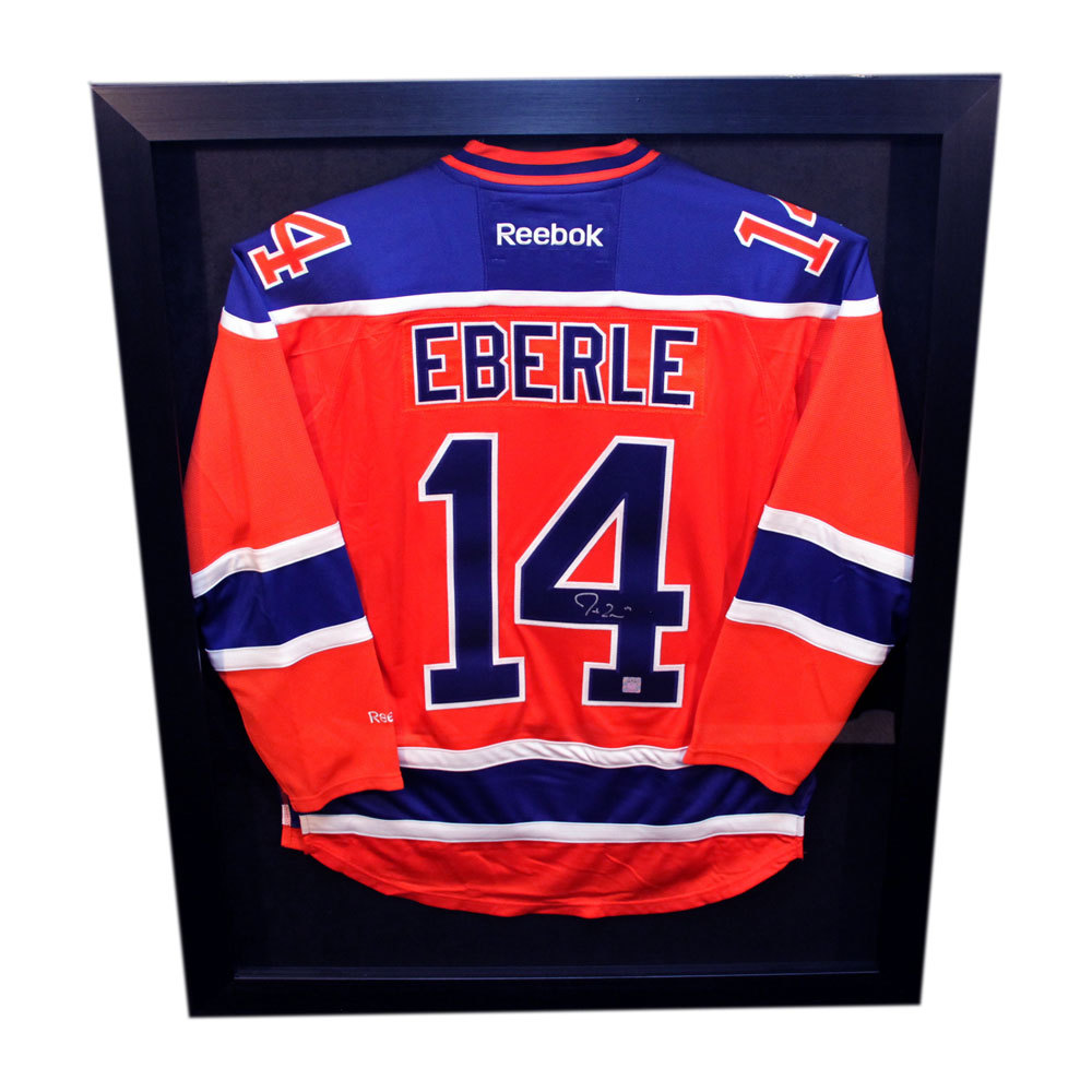 Jordan Eberle #14 - Autographed & Framed Edmonton Oilers Orange ...
