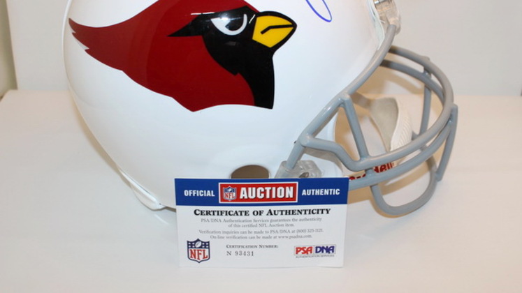 LARRY FITZGERALD SIGNED CARDINALS PROLINE HELMET | The official auction ...