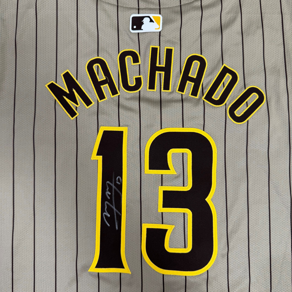 Manny Machado Autographed 2024 Road Alternate Tan Team-Issued Padres ...
