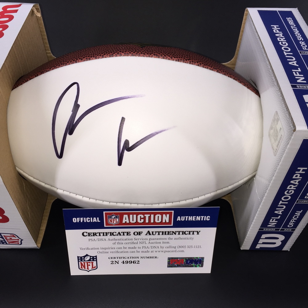 NFL - CHIEFS ARMANI WATTS SIGNED PANEL BALL | The official auction site ...