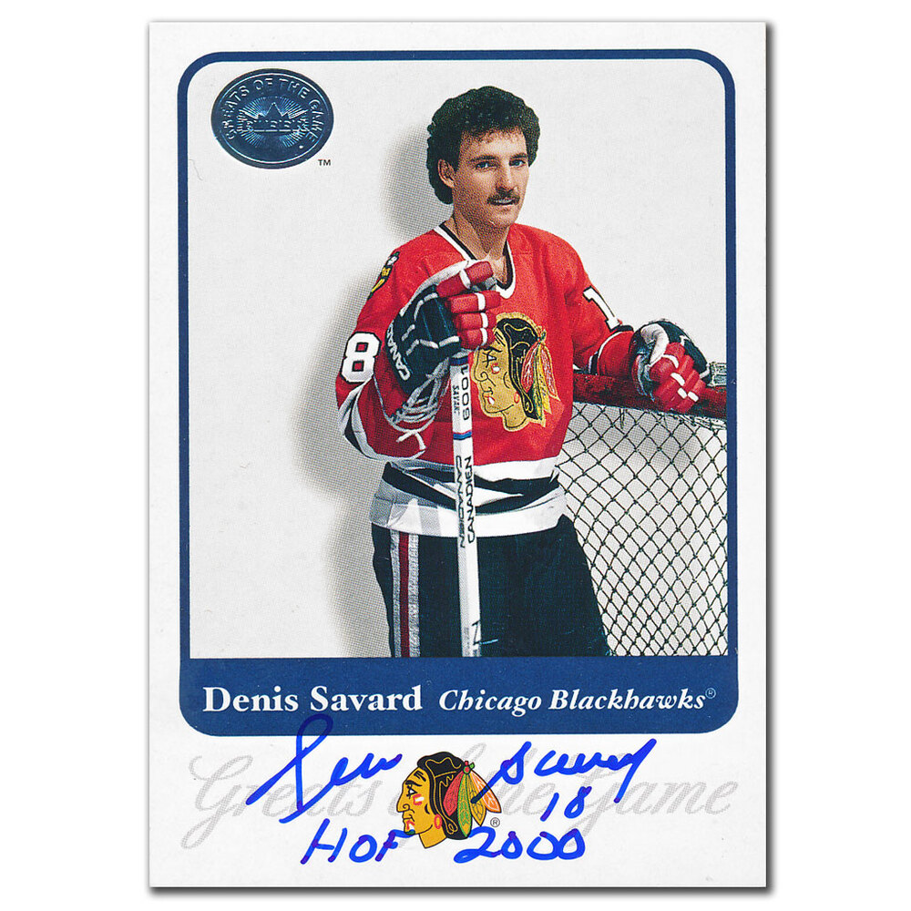 2001-02 Fleer Greats of the Game Denis Savard Autographed Card #22 ...