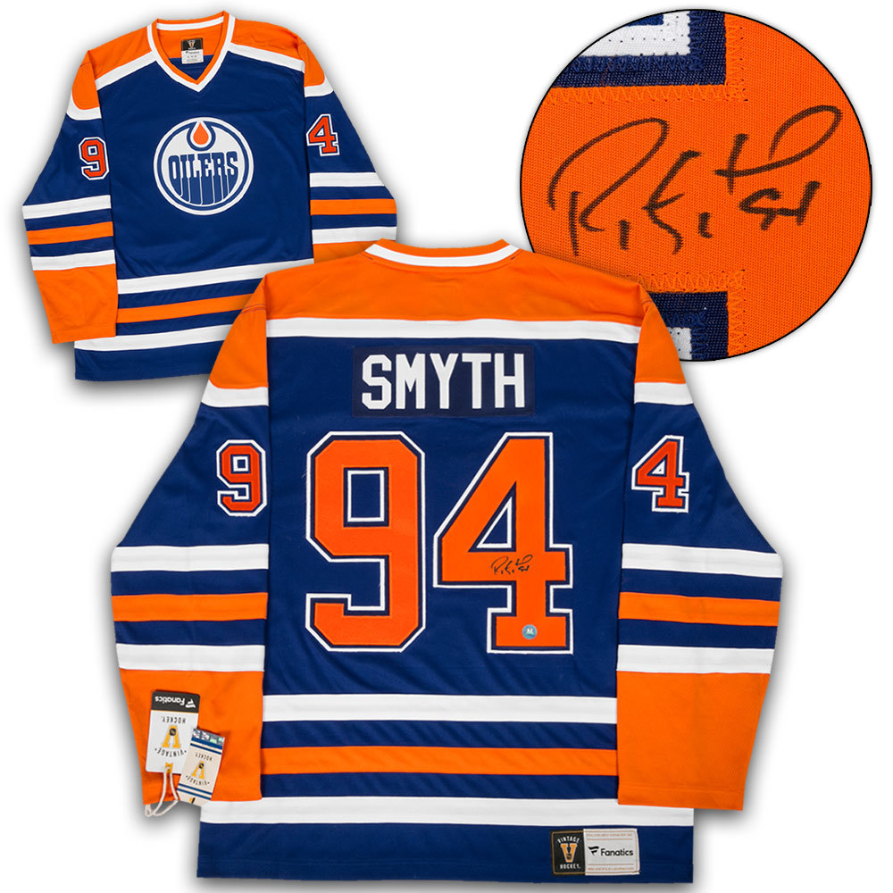 Ryan Smyth Edmonton Oilers Signed Retro Fanatics Jersey - NHL Auctions