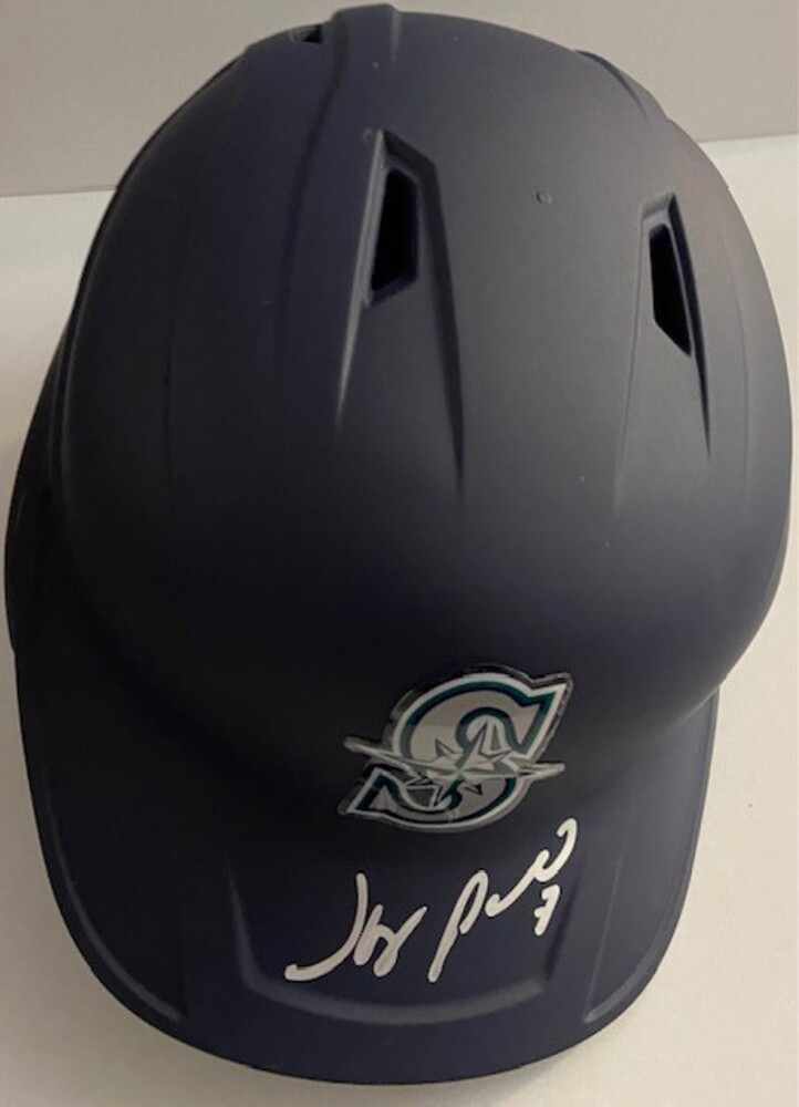 Jorge Polanco Autographed Mariners Helmet | MLB Auctions