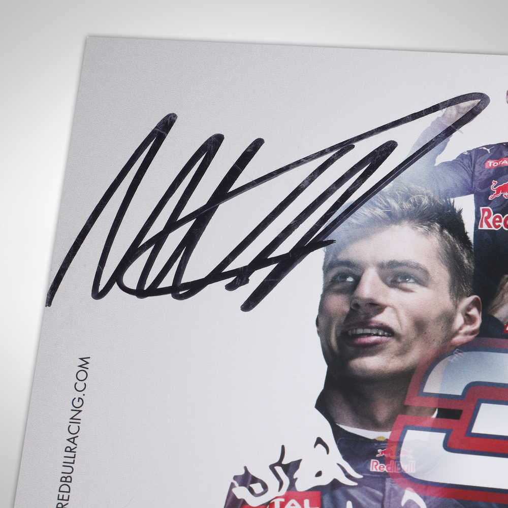 Max Verstappen 2016 Signed Driver Card | F1 Authentics