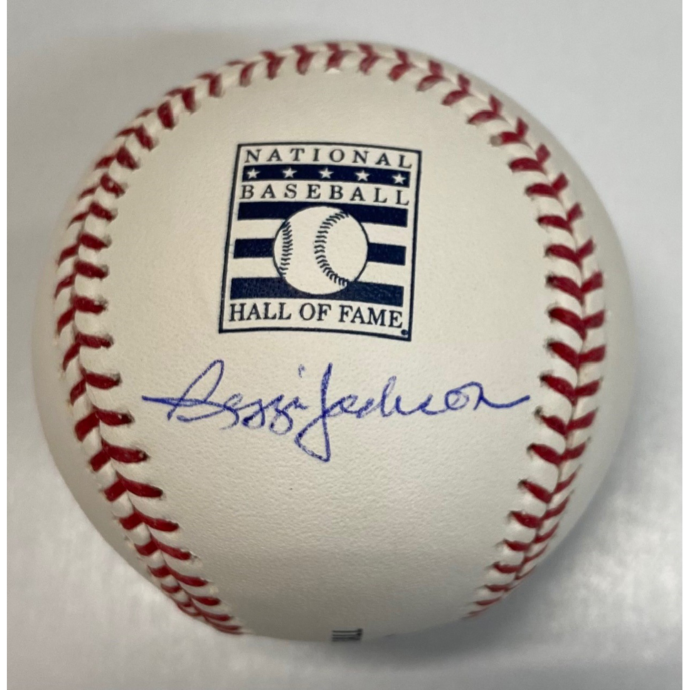 Reggie Jackson Autographed HOF Logo Baseball | MLB Auctions